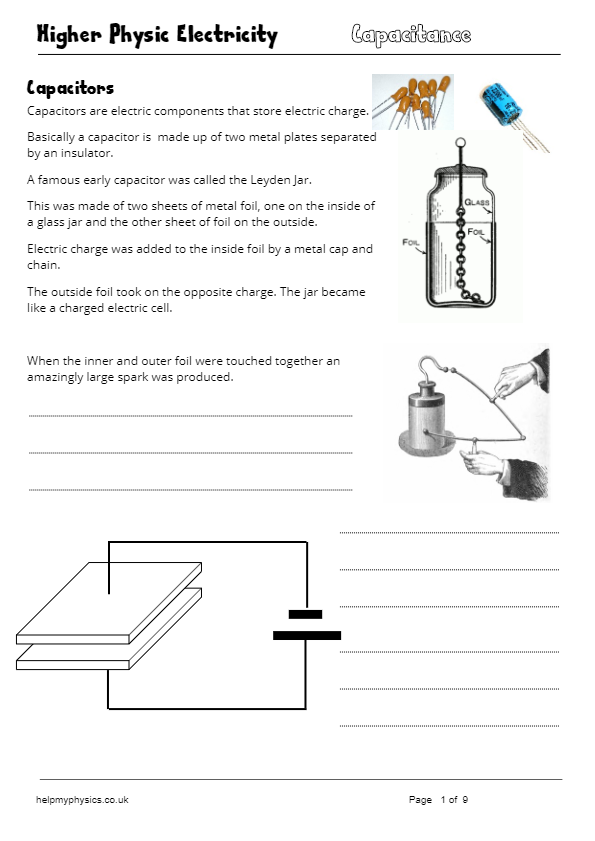 Capacitors – mallonphysics.com